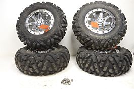 Can-Am Commander 1000 800 STI Rims Front Rear 14x7 Wheels 27x9-14 Tire ...