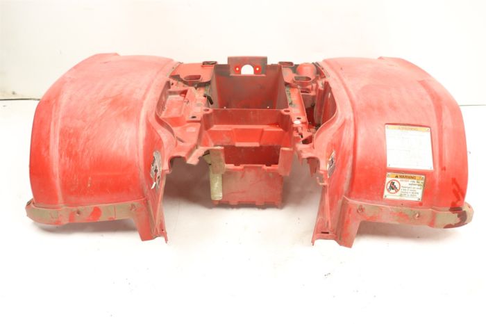 Yamaha Grizzly 660 02 Fender Rear Red 5KM-W2161-10-00 35220 - Power ...