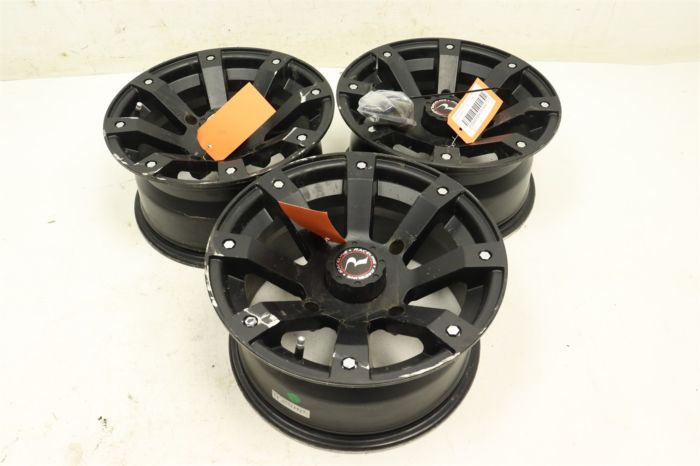 Polaris RZR XP Turbo 21 Aftermarket Raceline Mamba Wheels Rims 14x7 ...